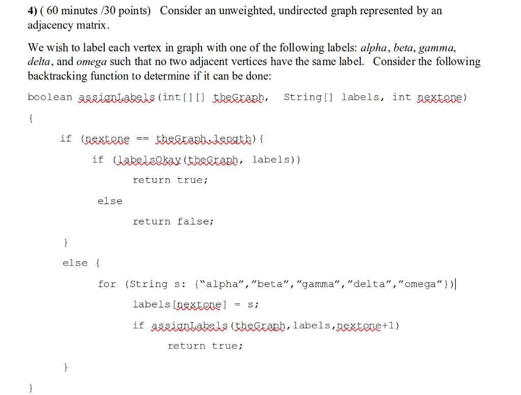 Solved Consider an unweighted, undirected graph represented | Chegg.com