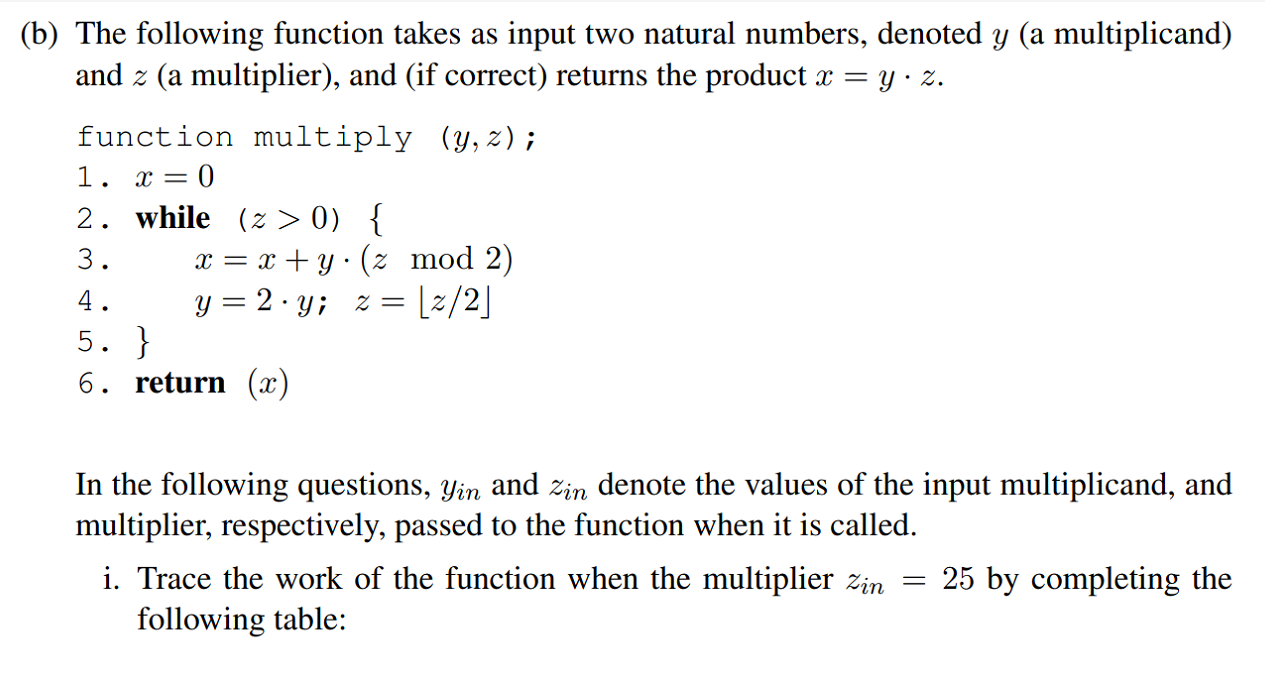 1. X= (b) The following function takes as input two | Chegg.com