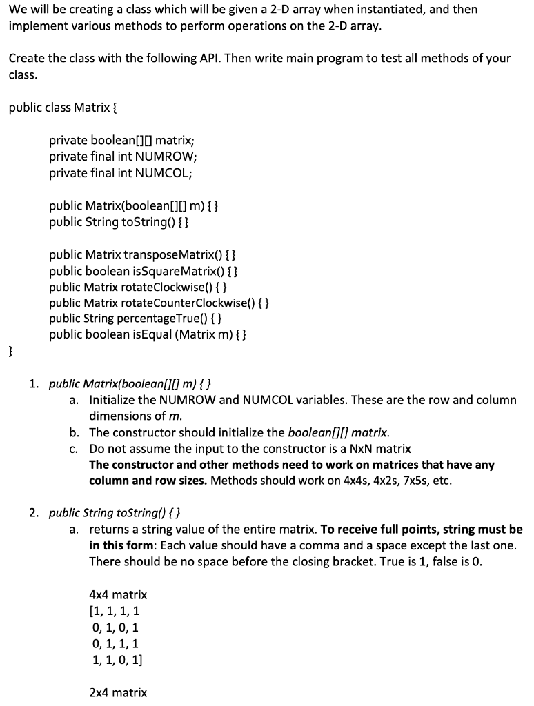 Instructions: • Review the requirements given below | Chegg.com