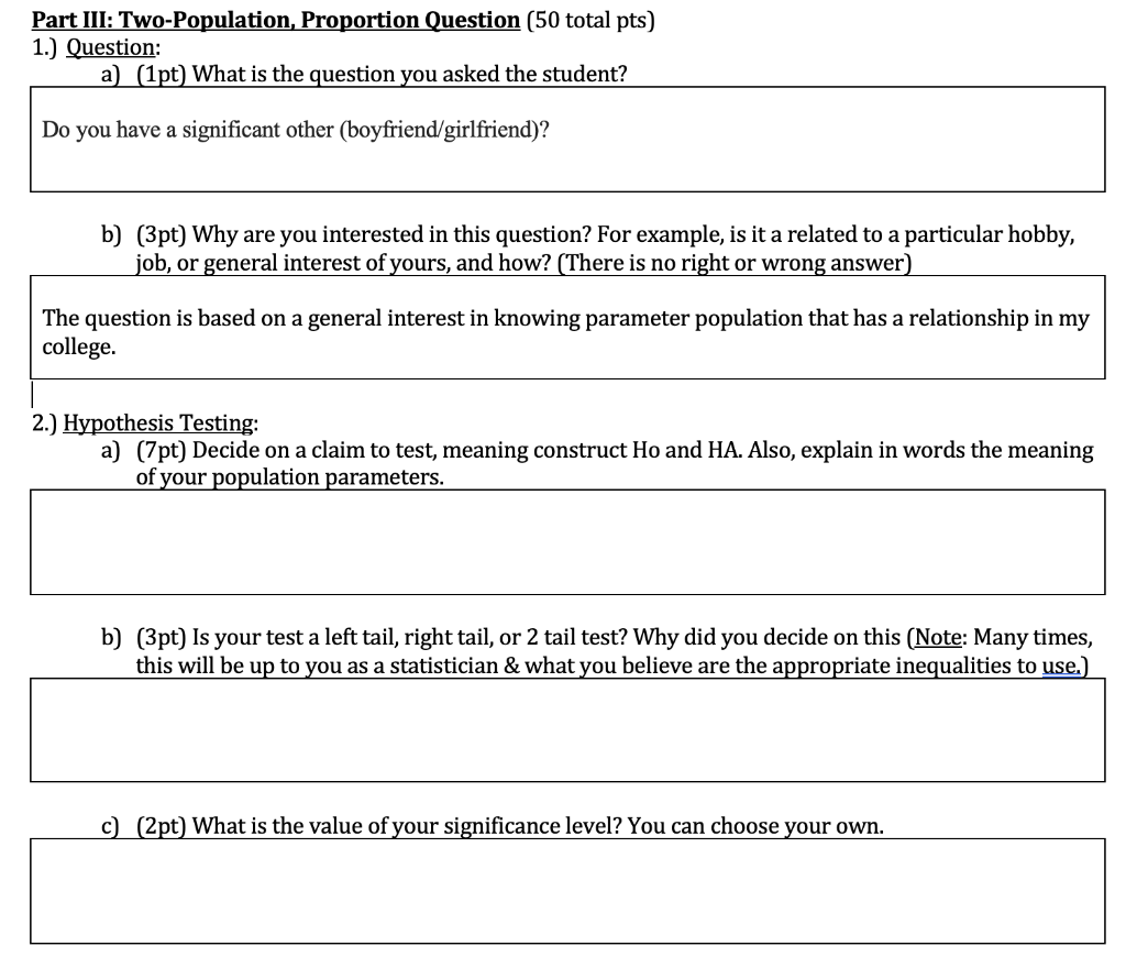 Solved I Need Help with this part of a statistics project, | Chegg.com