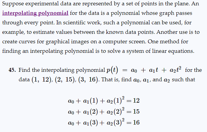 Solved Suppose experimental data are represented by a set of | Chegg.com