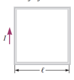Solved (a) A conducting loop in the shape of a square of | Chegg.com