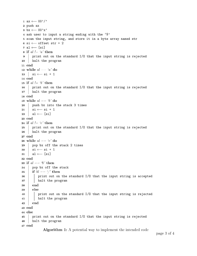 Write a simple program in the 8086 assembly language | Chegg.com
