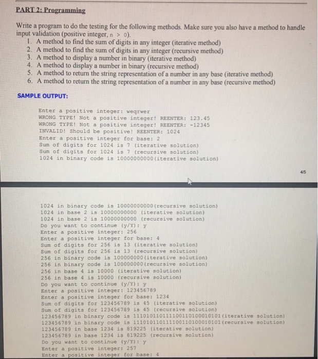 Solved 1. Add whatever necessary to fix the following method | Chegg.com