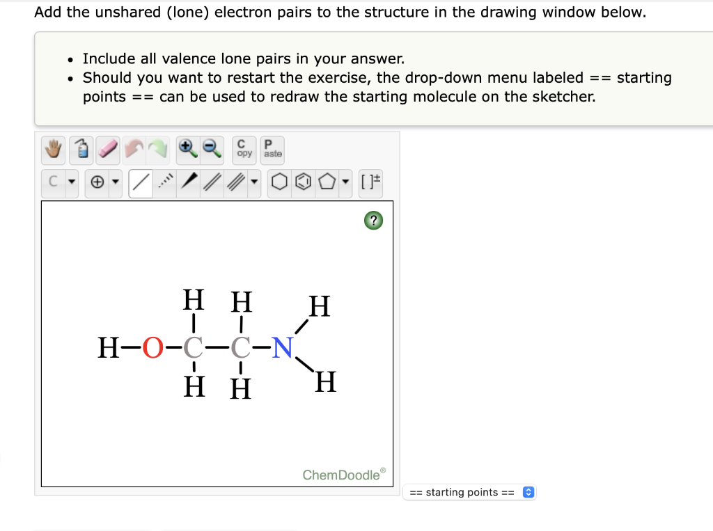 Solved Add the unshared (lone) electron pairs to the | Chegg.com