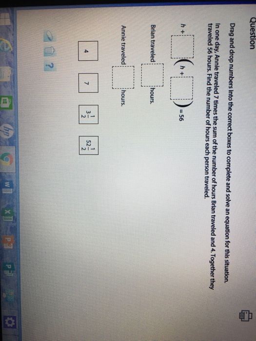 Solved Question Drag And Drop Numbers Into The Correct Boxes