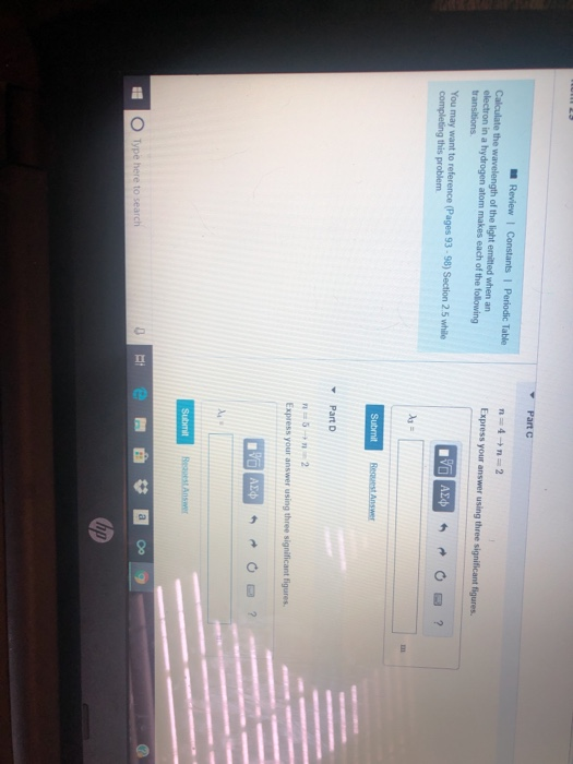 Solved Part C Review Constants 1 Periodic Table n 4-n2 | Chegg.com
