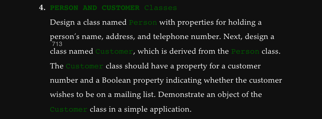Solved PFRSON AND CUSTOMIFR Classes Design a class named | Chegg.com