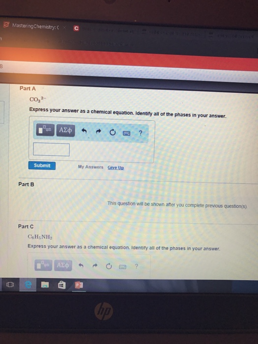 Solved Exercise 16.88 Write equations showing how each of | Chegg.com