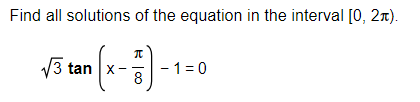 Solved Find all solutions of equations in [0,2pi) | Chegg.com