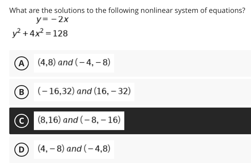 Solved What are the solutions to the following nonlinear | Chegg.com