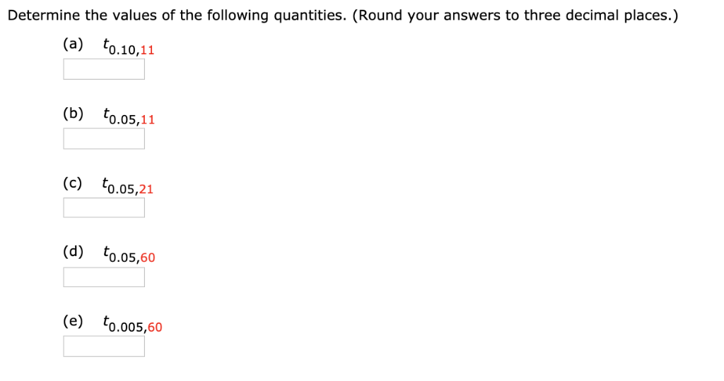 Solved Determine the values of the following quantities. | Chegg.com
