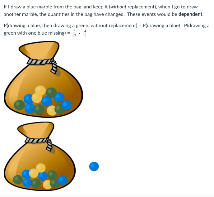Solved a. Find the probability of drawing a blue marble and | Chegg.com