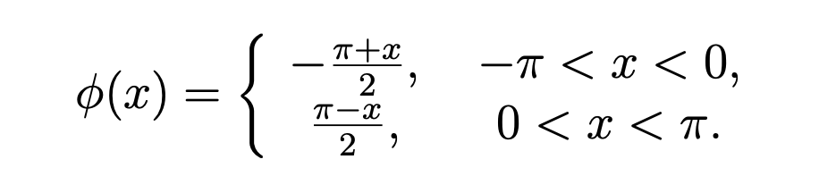 Solved Use the Fourier series expansion of φ(x) to prove | Chegg.com