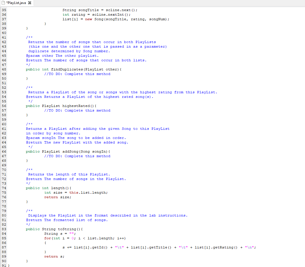 Solved You are provided with three java source files in D2L. | Chegg.com