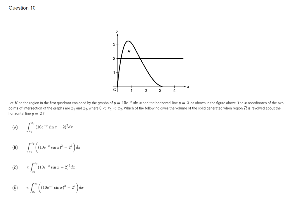 Solved Let R be the region in the first quadrant enclosed by | Chegg.com