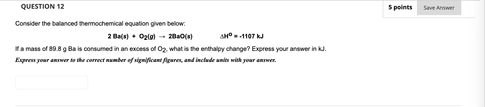Solved Consider the balanced thermochemical equation given | Chegg.com