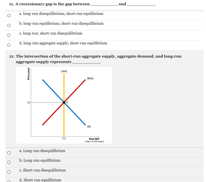 Solved 2. If an economy is operating below potential output | Chegg.com