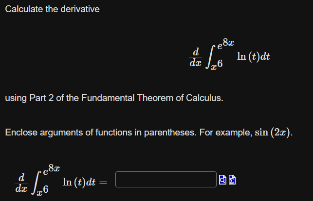 Solved Calculate the derivative \\[ \\frac{d}{d x} | Chegg.com