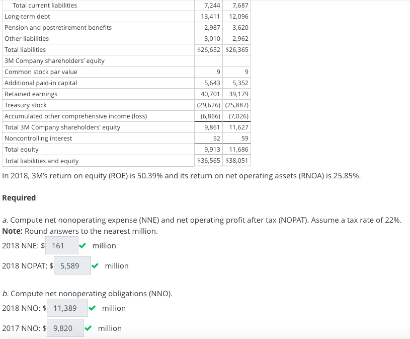 Solved Direct Computation of Nonoperating Return Balance | Chegg.com