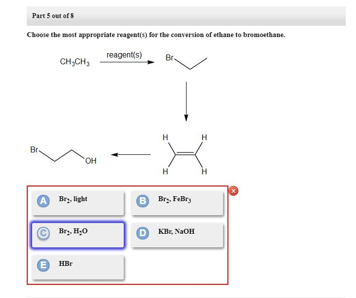 Solved Part 5 out of 8 Choose the most appropriate | Chegg.com