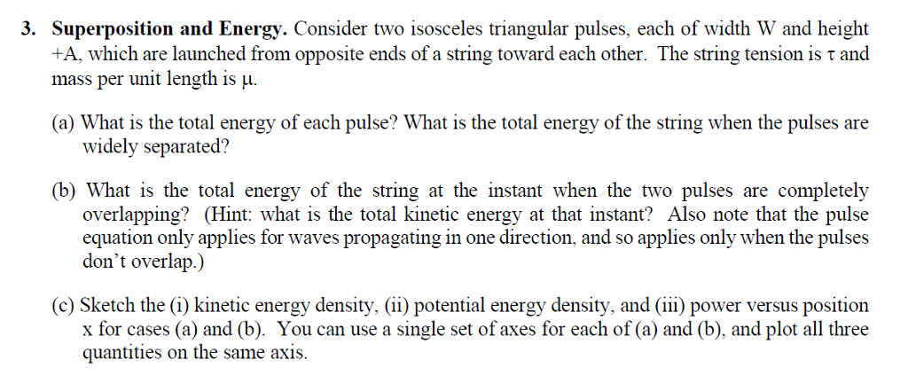 Solved 3. Superposition and Energy. Consider two isosceles | Chegg.com