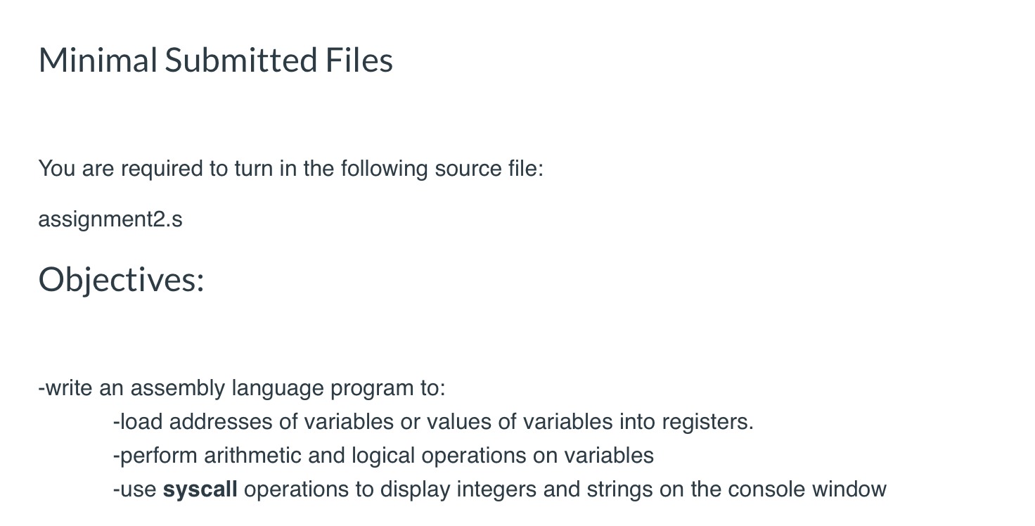 Solved Minimal Submitted Files You Are Required To Turn In 