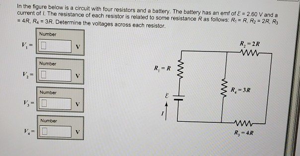 Solved In the figure below is a circuit with four resistors | Chegg.com