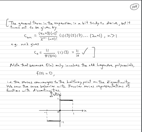 4. Consider the Legendre series expansion example on | Chegg.com
