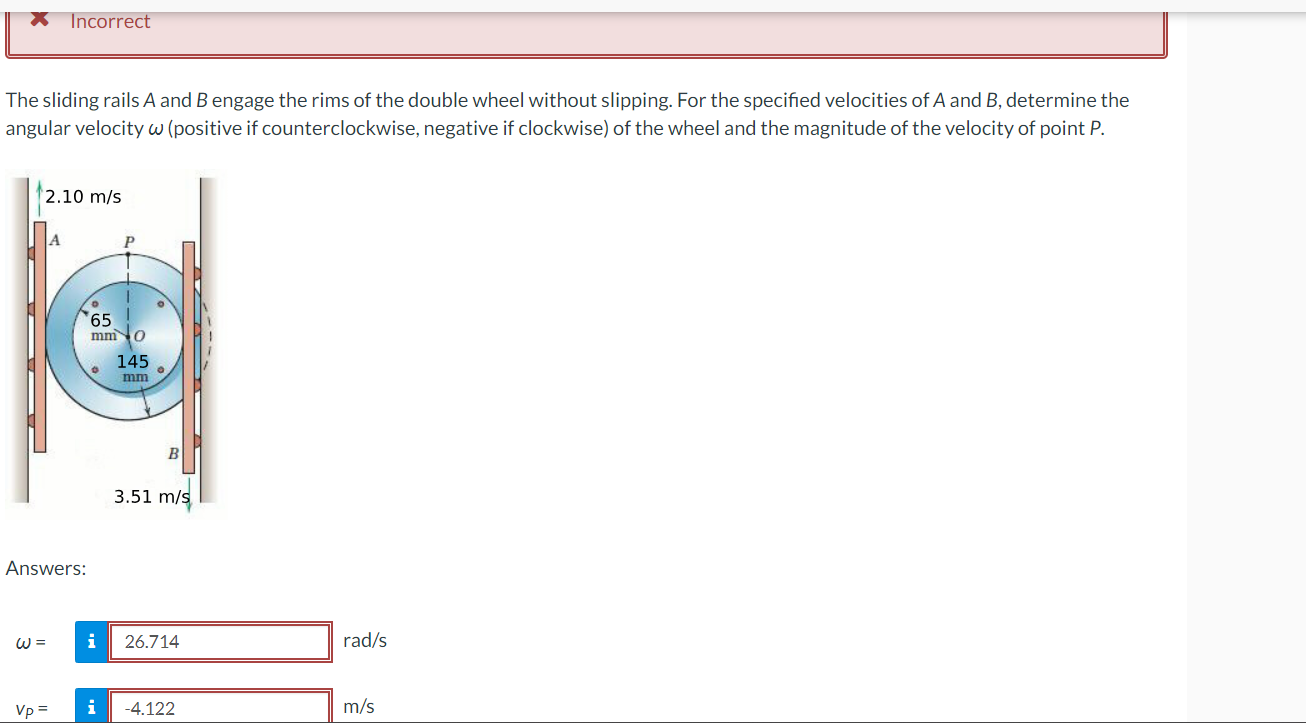 Solved The sliding rails A and B ﻿engage the rims of the | Chegg.com