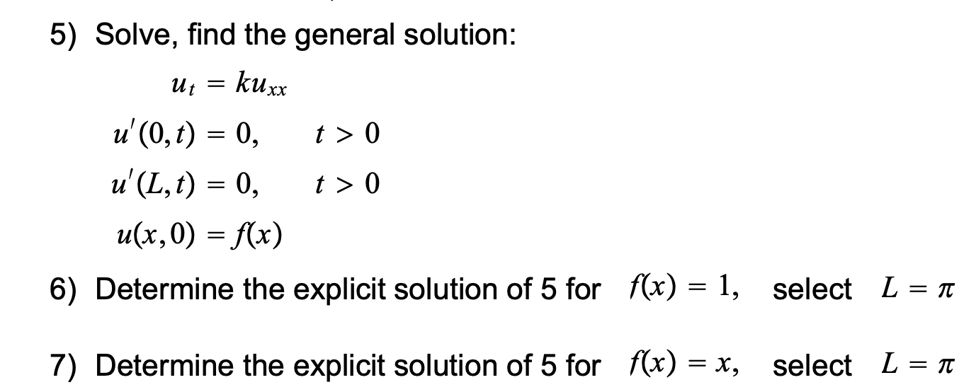 Solved 5) Solve, find the general solution: | Chegg.com