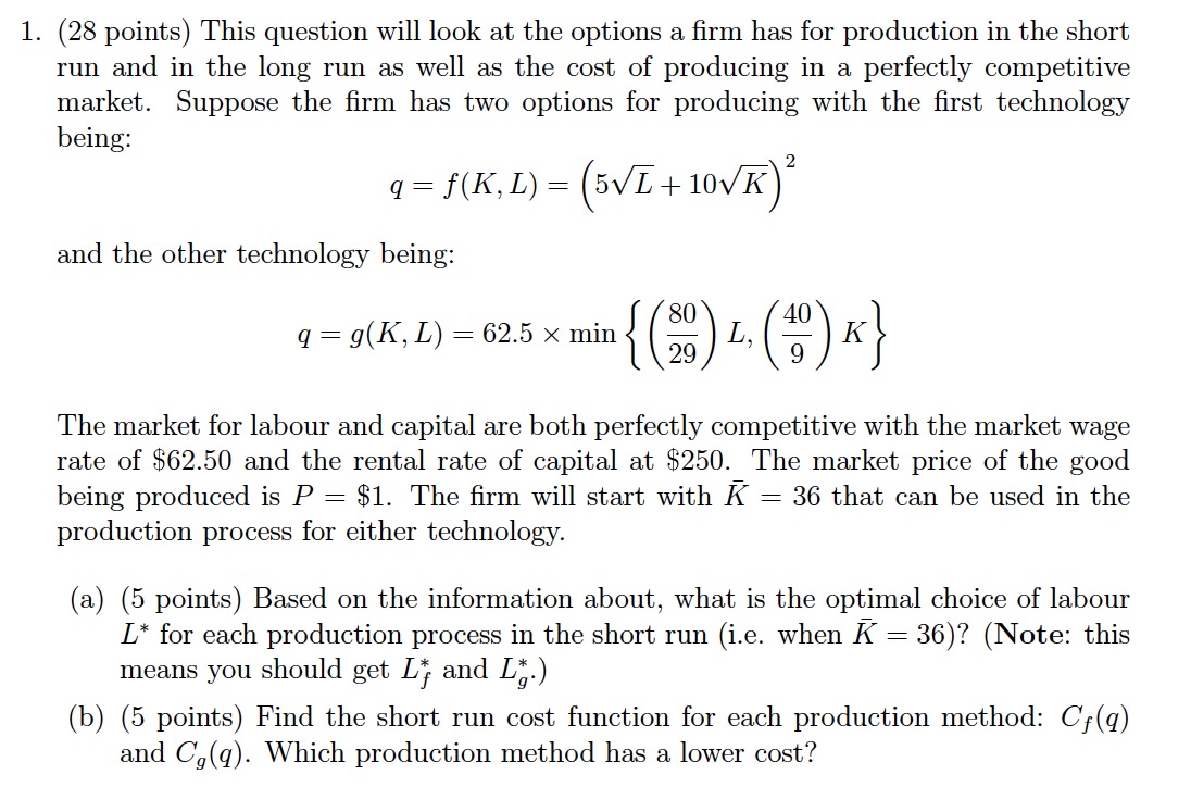 Solved (28 ﻿points) ﻿This question will look at the options | Chegg.com