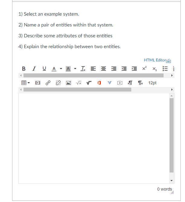 Solved 1) Select an example system. 2) Name a pair of | Chegg.com