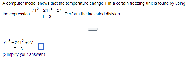 Solved A computer model shows that the temperature change T | Chegg.com