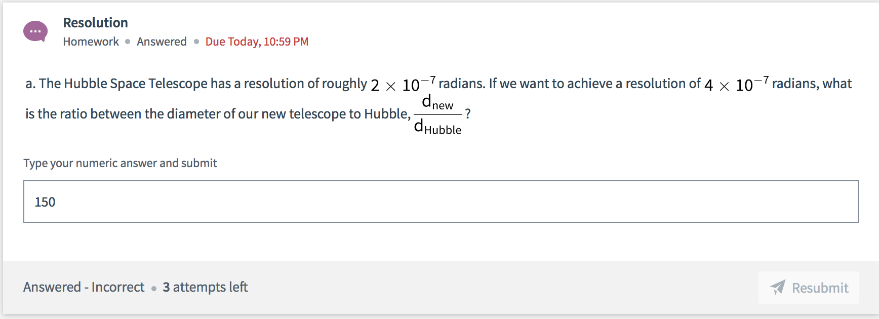 Solved Resolution 2 Homework • Unanswered • Due Feb 5th, | Chegg.com