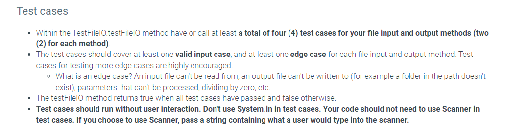 Solved Please make the test cases for the code i made. The | Chegg.com