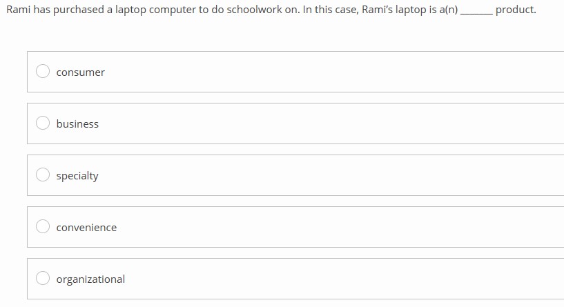 Solved Rami has purchased a laptop computer to do schoolwork | Chegg.com