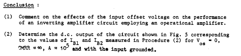 Solved Conclusion:\\n(1) Comment on the effects of the 1nput | Chegg.com