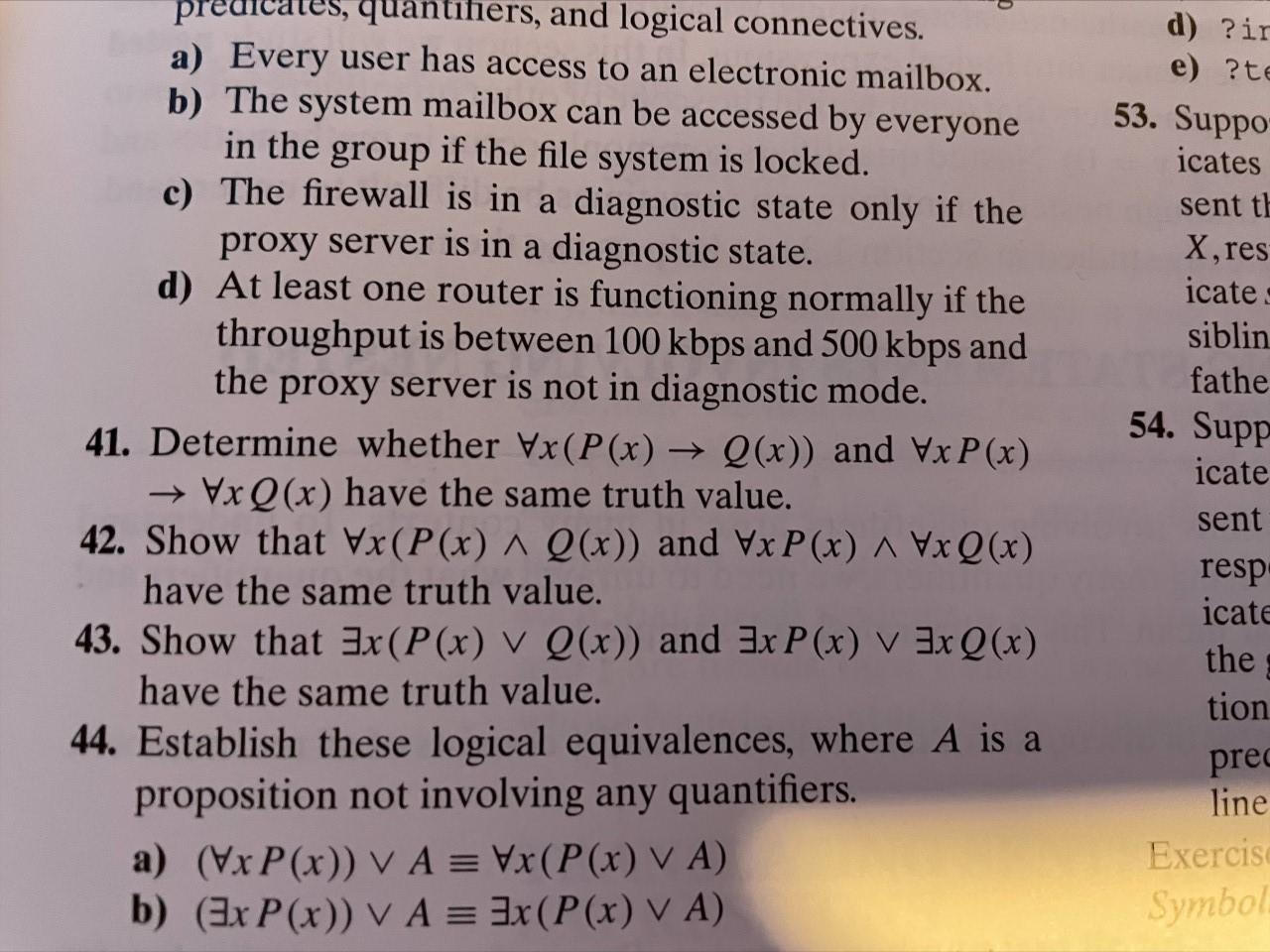 Solved precio quantifiers, and logical connectives. a) Every | Chegg.com
