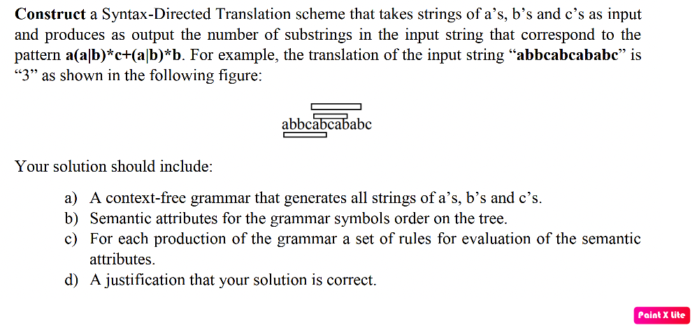 Solved Construct a Syntax-Directed Translation scheme that | Chegg.com