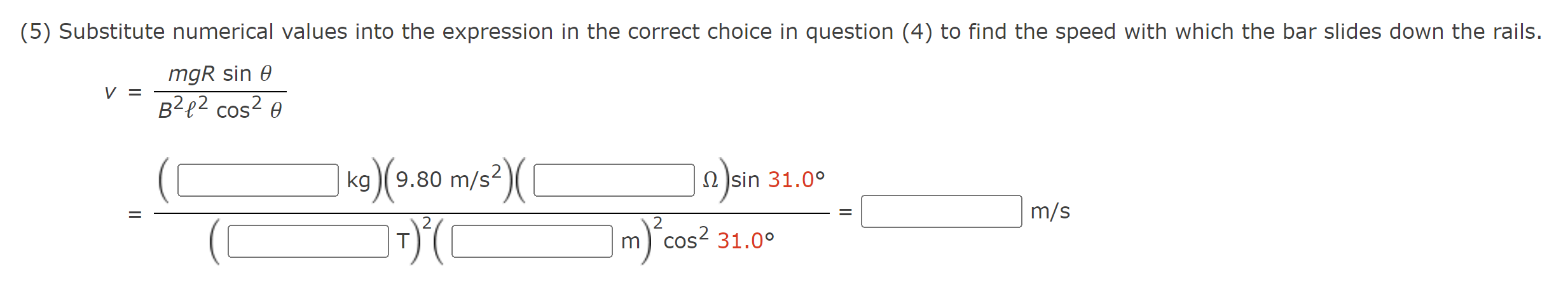 Solved through which the bar moves. With what constant speed | Chegg.com