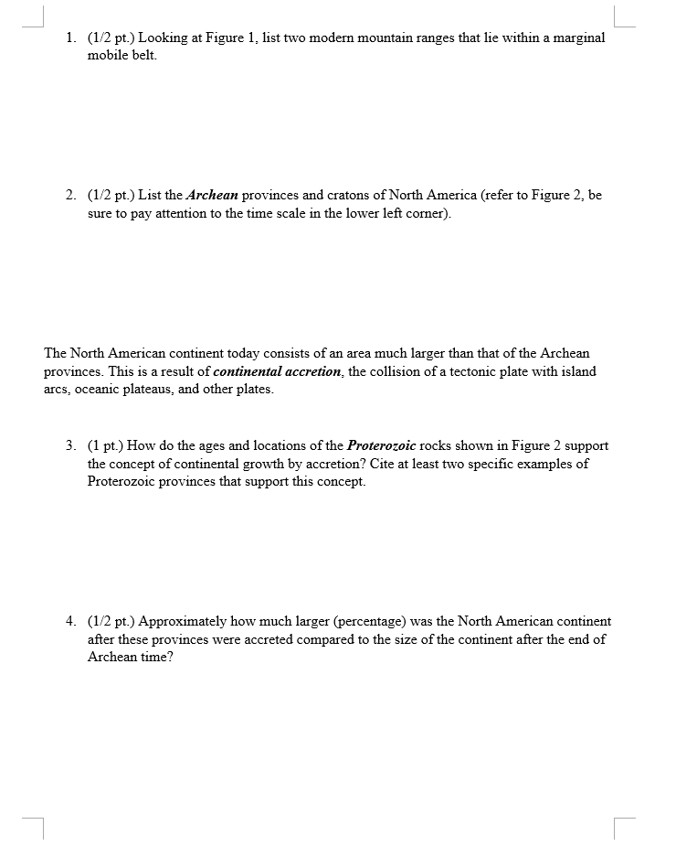 Solved Part A: The Canadian Shield Each of the major | Chegg.com