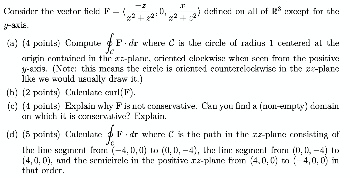 Solved Consider the vector field 2 +22:, x2 +22) de 5) | Chegg.com