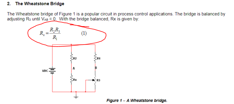 Solved 2. The Wheatstone Bridge The Wheatstone bridge of | Chegg.com