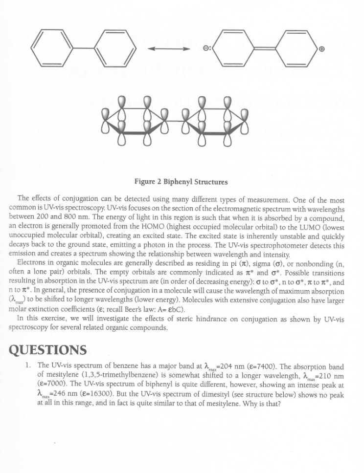 Solved MOLECULAR MODELING EXPERIMENT—THE EFFECT OF MOLECULAR | Chegg.com