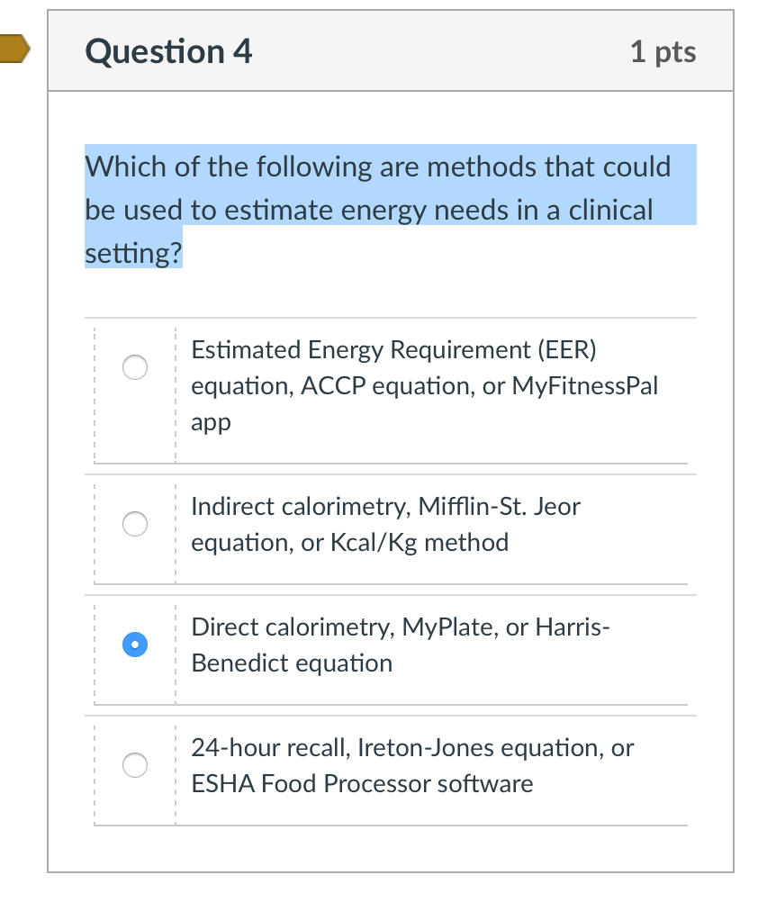 Solved Question 4 1 pts Which of the following are methods | Chegg.com