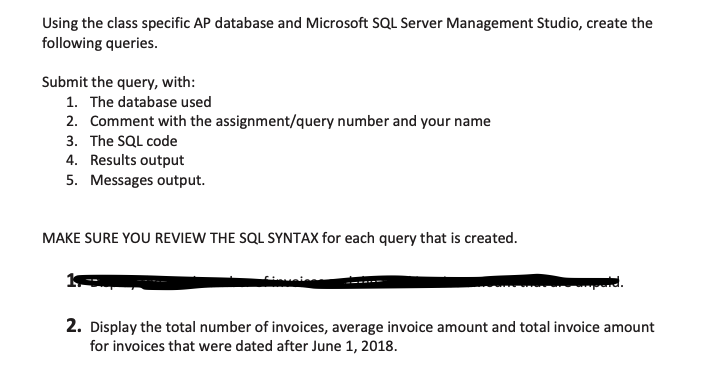 Using the class specific AP database and Microsoft | Chegg.com