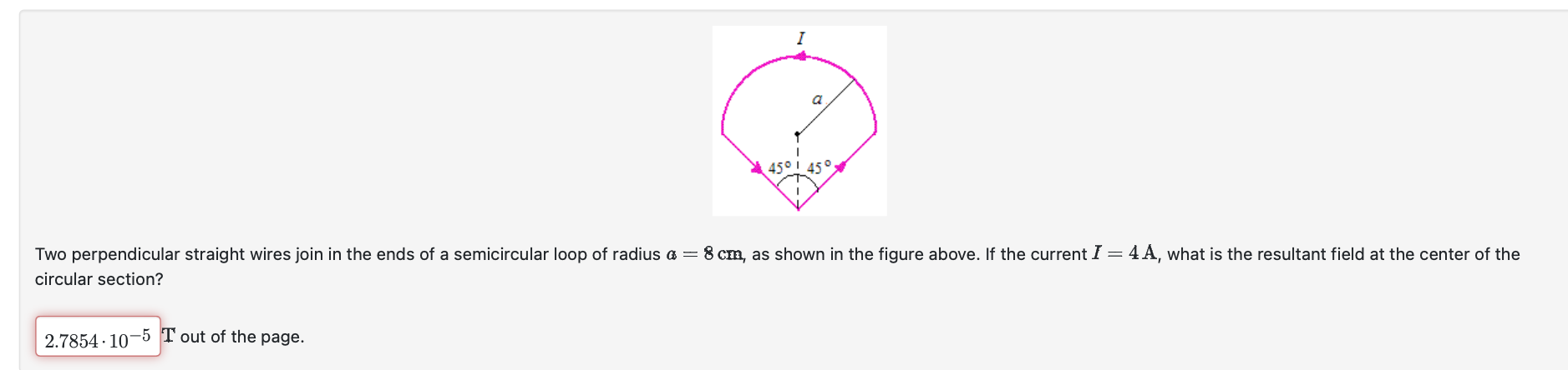 Solved circular section?T out of the page. | Chegg.com