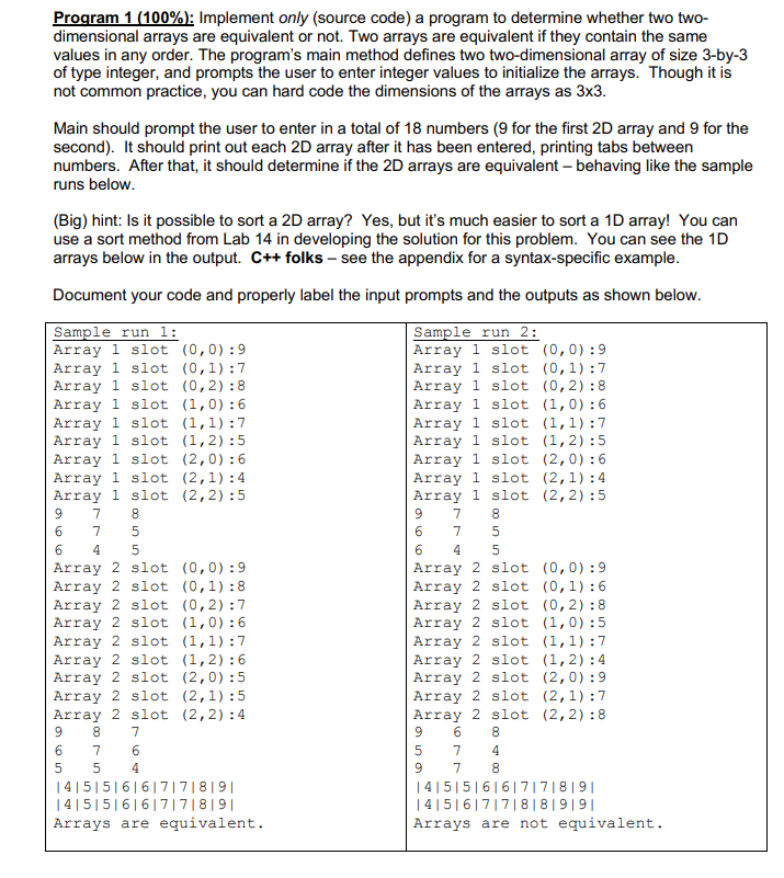Solved Program 1 100 Implement Only Source Code A 5486