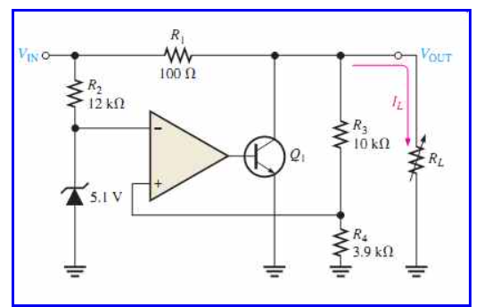 Solved a) With a constant input voltage of 17 V, the load | Chegg.com